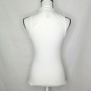 Express | Tops | Nwt Express White High Neck Open Chest Top S | Poshmark